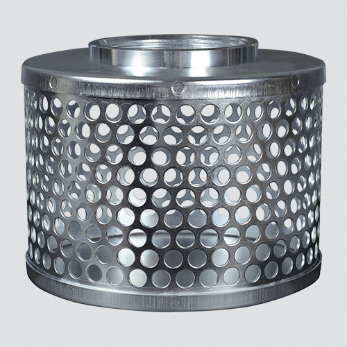 Apache Website - 3" Round Hole Suction Strainers — Plated Steel